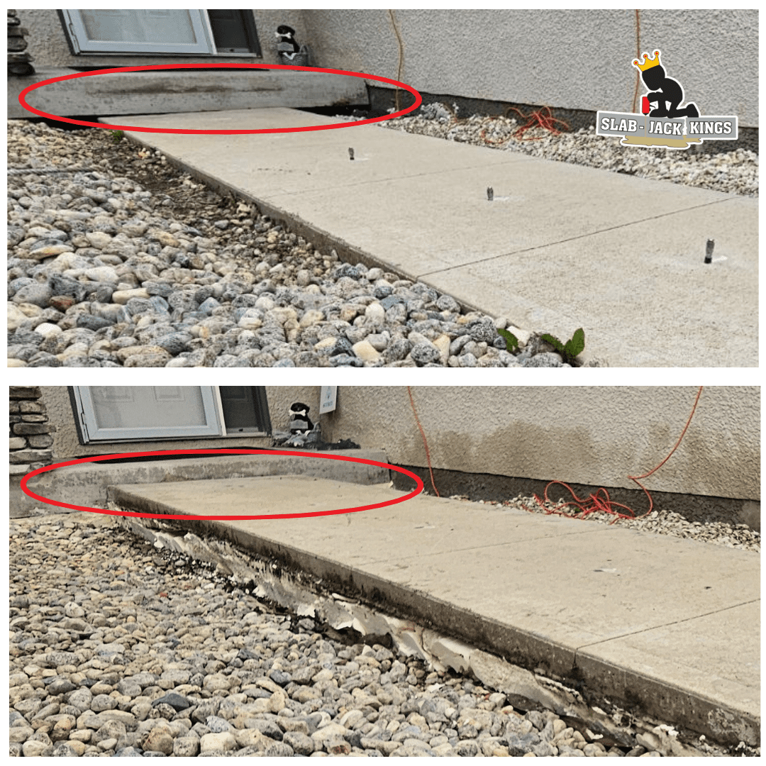 Concrete Leveling With Foam Sidewalk - Slab-Jack Kings